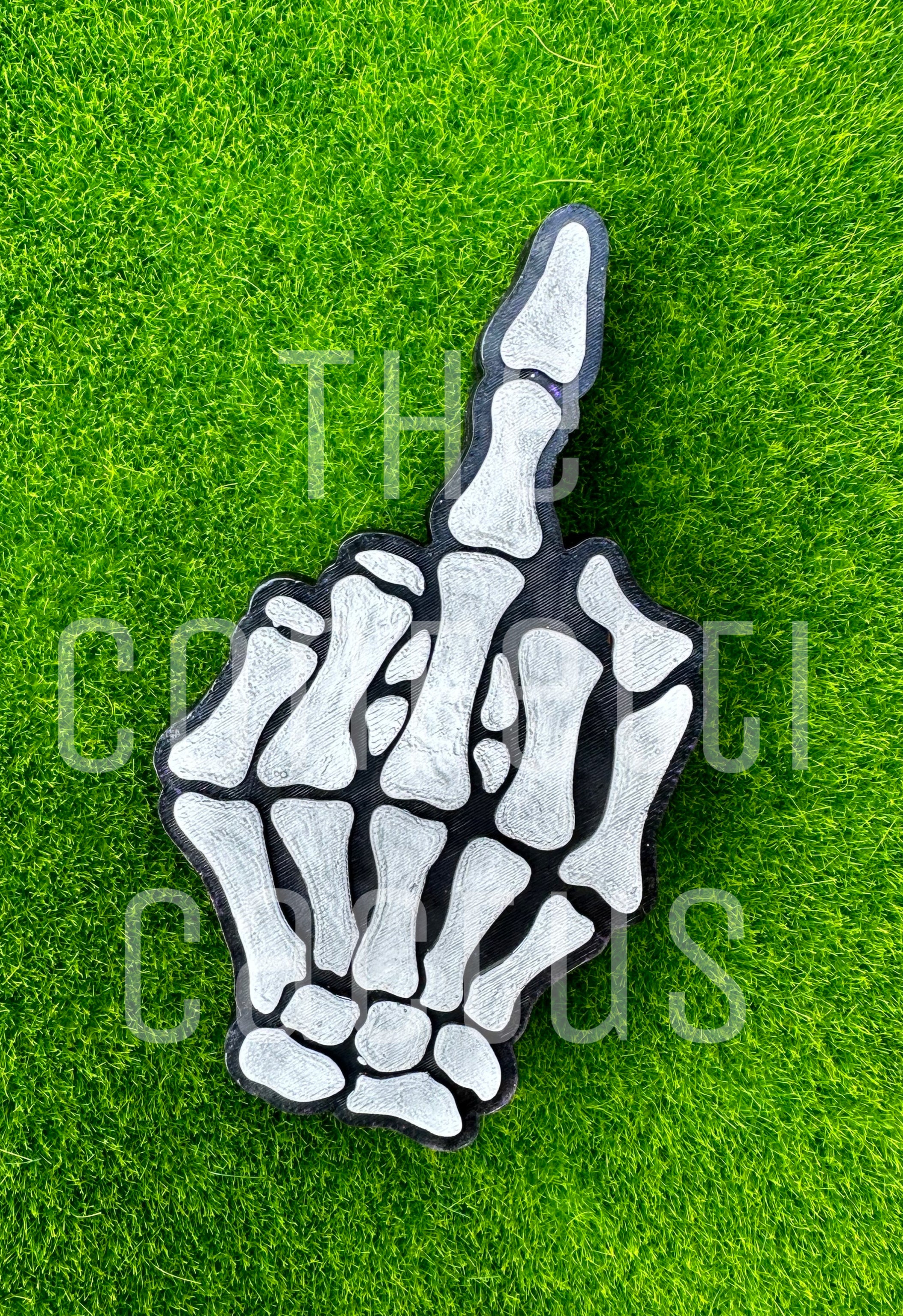 Middle Finger Skeleton (Vent Clip sold separately) – The Confetti Cactus